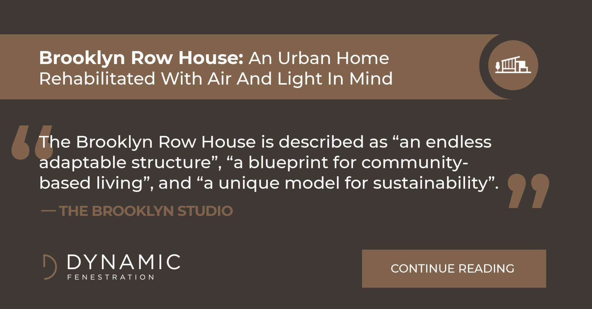 Brooklyn Row House - Dynamic Fenestration